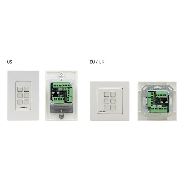 Kramer | 6-button Ethernet and KNET 1-gang Control Keypad, PoE | Westan