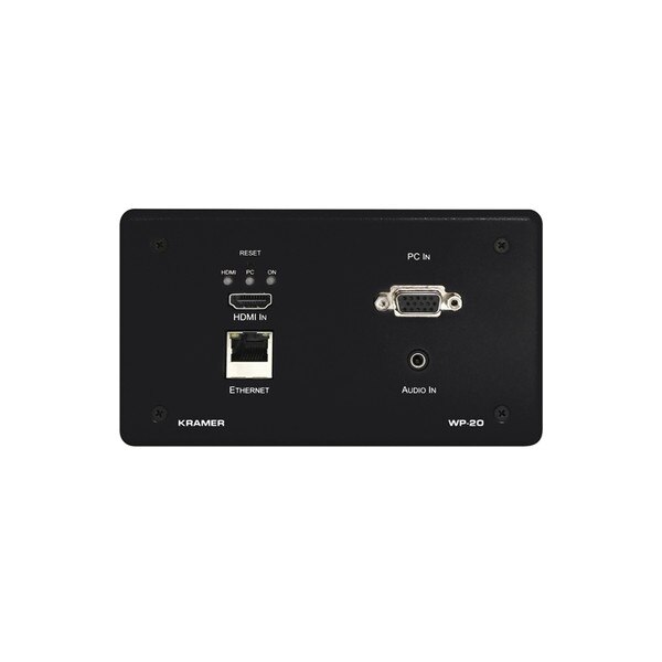 Kramer | WP-20 EU 4K HDMI & VGA Wall Plate Auto Switcher/Transmitter ...